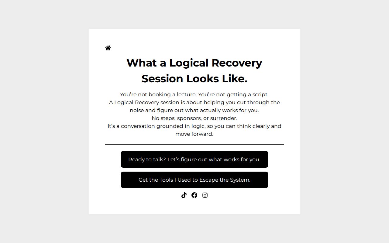 What a Logical Recovery Session Looks Like.
